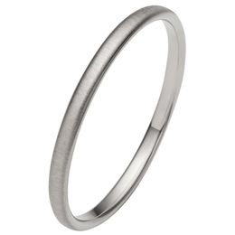 Firetti Damen Trauring "Schmuck Geschenk Gold 375 Hochzeit Ehering "LIEBE"", 62, ohne Brillant, Wei&szlig;gold 375, 2mm, wei&szlig;, Wei&szlig;gold 375, Fingerringe,