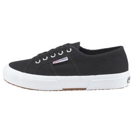 Superga Damen Sneaker "Cotu Classic", Gr. 42, schwarz-wei&szlig;, Textil, unifarben, Schuhe, mit klassischem Canvas-Obermaterial