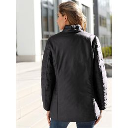Classic Basics Damen Steppjacke, schwarz, Gr. 38, unifarben, 100% Polyester, Wattierung:100% Polyester, Jacken