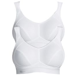 Anita Damen Sport-BH "Sport BH extreme control", Gr. 75, wei&szlig;, Stoff, Obermaterial: 76% Polyester PES. 19% Polyamid PA. 5% Elasthan EL., BHs