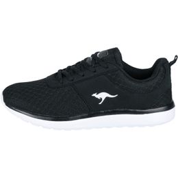 Kangaroos Damen Sneaker, Gr. 40, schwarz, Synthetik, Textil, Schuhe