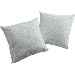 Kissenh&uuml;lle WIRTH, B:40cm L:40cm, blau, Polyester, Obermaterial: 85% Polyester, 15% Baumwolle, Kissenbez&uuml;ge, "Gospic"