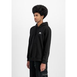 Herren Hoodie "Basic Hoodie SL", schwarz, Gr. XL, Alpha Industries, Obermaterial: 80% Baumwolle, 20% Polyester, Sweatshirts