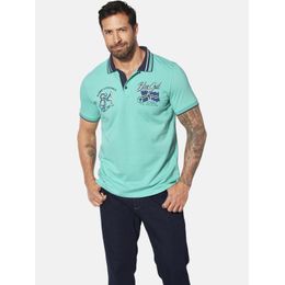 Jan Vanderstorm Herren Poloshirt "Poloshirt OLFGIR", blau, Gr. L, Obermaterial: 100% Baumwolle CO., Shirts