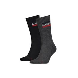Levi's LEVI'S Herren Kurzsocken "Socken 2er Pack", Gr. 39, schwarz, Obermaterial: 75% Baumwolle CO. 22% Polyamid PA. 3% Elasthan EL., Socken