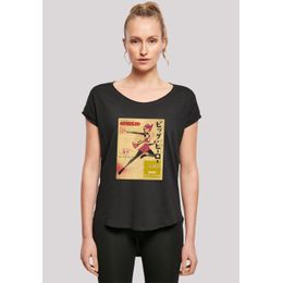 T-Shirt F4NT4STIC "Big Hero 6 Honey Lemon Newspaper", Damen, Gr. L, schwarz, Obermaterial: 100% Baumwolle, regular fit, Rundhals, ohne B&uuml;ndchen, Shirts T-Shirt, Premium Qualit&auml;t