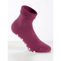 wäschepur WÄSCHEPUR Damen ABS-Socken, Gr. 2, lila, 80% Baumwolle, 15% Polyamid, 5% Elasthan, Socken