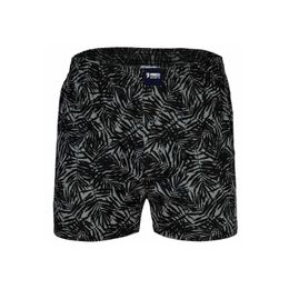 Happy Shorts Herren Webboxer "Web-Boxershorts 1er Pack", Gr. L, grün, Obermaterial: 100% Baumwolle CO., Unterhosen