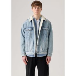 Levi's LEVI'S Herren Jeansjacke, blau, Gr. S, Jeans, Obermaterial: 100% Baumwolle, Jacken, Warm gef&uuml;ttert