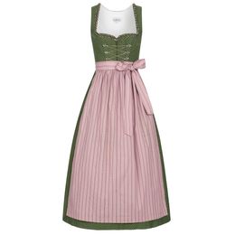 N&uuml;bler N&Uuml;BLER Damen Dirndl "Dirndl lang Thea", gr&uuml;n, Gr. 52, Obermaterial: 100% Baumwolle CO., Kleider
