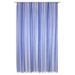 Gardine WIRTH, B:750cm H:145cm, blau, Polyester, Wohnzimmer, Gardinen, "Eloise", Store