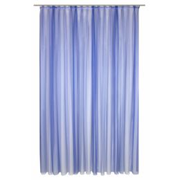 Gardine WIRTH, B:450cm H:145cm, blau, Polyester, Wohnzimmer, Gardinen, "Eloise", Store