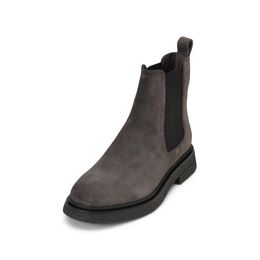 Marc O'Polo MARC O'POLO Damen Chelseaboots "aus weichem Veloursleder", Gr. 39, grau, Obermaterial: 100% Leder (Rind), unifarben, Schuhe