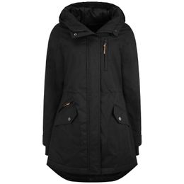 oxmo Damen Parka "Parka OXBella", schwarz, Casual, Gr. XS, Obermaterial: 100% Polyester PES., Mäntel