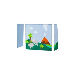Hoppekids Vorhang Mittelhochbett 70x160 Dinosaur mehrfarbig Ma&szlig;e (cm): B: 300 H: 108 Betten > Zubeh&ouml;r f&uuml;r Betten &raquo; DeinBett