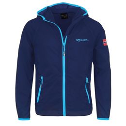 Trollkids Mädchen Windbreaker "KIDS FJELL RUNNING JACKET", blau, Gr. 152, Obermaterial: 100% Polyamid, Jacken