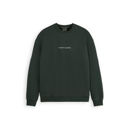Scotch & Soda SCOTCH & SODA Herren Sweatshirt "Sweatshirt CORE - Logo Front Chest Sweat", gr&uuml;n, Gr. S, Obermaterial: 100% Baumwolle CO., Sweatshirts