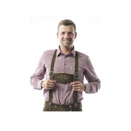 N&uuml;bler N&Uuml;BLER Jungen Trachtenhemd "Trachtenhemd langarm Ein&ouml;de", rot, Gr. L, Obermaterial: 70% Baumwolle CO. 30% Polyester PES., Hemden