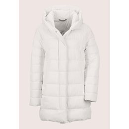 Madeleine Mode MADELEINE Damen Steppjacke "Winterjacke Lange Steppjacke mit Kapuze", weiß, Gr. 40, Obermaterial: 100% Polyester PES., Jacken