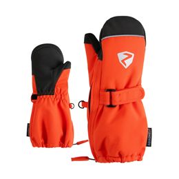 Ziener Kinder F&auml;ustlinge "LANUPO-Z AS MITTEN glove", orange, Gr. 2, Obermaterial: 100% Polyester; Innenseite: 100% Polyester; Futter: 100% Polyester;