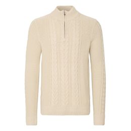 Blend Herren Troyer "Troyer BHBasim", grau, Gr. L, Obermaterial: 50% Baumwolle CO. 47% Polyacryl PAN. 3% Nylon NY., Pullover