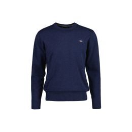 Gant Herren Sweater "Strickpullover CLASSIC COTTON C-NECK", blau, Gr. XL, Obermaterial: 100% Baumwolle CO., Sweatshirts