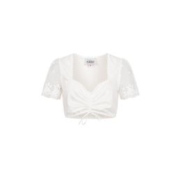 N&uuml;bler N&Uuml;BLER Damen Dirndlbluse "Dirndlbluse kurzarm Mareile", beige, Gr. 38, Obermaterial: 100% Baumwolle CO., Blusen