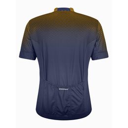 Ziener Herren Radtrikot "NELETE-Z", blau, Gr. 48, Obermaterial: 100% Polyester. Obermaterial 2: 90% Polyester, 10% Elasthan, Trikots