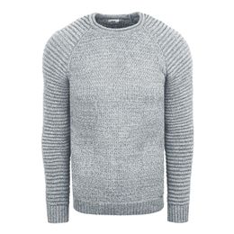 Rusty Neal Herren Strickpullover, grau, Gr. XXL, unifarben, 70% Polyacryl, 30% Baumwolle, Pullover, in modischem Grobstrick-Design