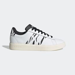 Damen Sneaker "GRAND COURT 2.0", adidas Sportswear, Gr. 36, schwarz-wei&szlig;, Synthetik, Textil, Schuhe, Design auf den Spuren des adidas Superstar