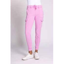 Zhrill Damen Cargohose "ZHDAISEY", lila, Gr. S, Web, Obermaterial: 67% Baumwolle, 30% Lyocell (TENCEL ), 3% Elasthan, Hosen, mit Strass-Steinen