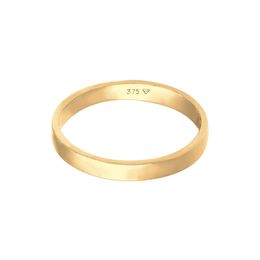 Elli Premium Damen Fingerring "Ehering Trauring Partnerring Basic 375 Gelbgold", 58mm, ohne Stein, Gelbgold 375gold, Gelbgold 375, Fingerringe