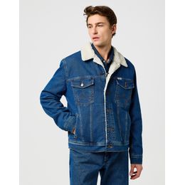 Wrangler Herren Jeansjacke "WESTERN DENIM JACKET", beige, Gr. L, Denim/Jeans, Obermaterial: 100% Baumwolle, Jacken