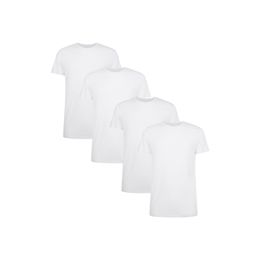 Bamboo basics Herren T-Shirt "T-Shirt RUBEN 4er Pack", weiß, Gr. XXL, Obermaterial: 68% Viskose CV. 28% Baumwolle CO. 4% Elasthan EL., Shirts