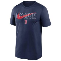 Nike Damen T-Shirt "Nike Shirt Boston Red Sox Nike City Swoosh Legend"blau, Gr. XXL, 100% Polyester, Shirts