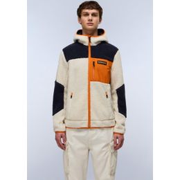 Napapijri Herren Plüschjacke "YUPIK", orange, Gr. L, Obermaterial: 100% Polyester, Jacken, mit kontrastfarbenen Details