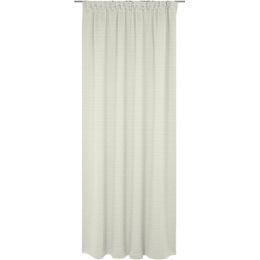Vorhang WIRTH, B:132cm H:245cm, grau, Jacquard, Baumwolle, Polyester, Wohnzimmer, Gardinen, "Berwick"
