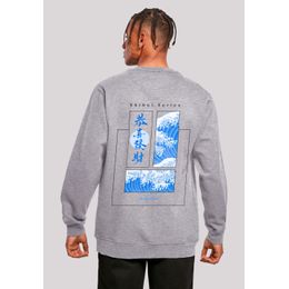 F4NT4STIC Herren Sweatshirt "Shibui Series Japan Streetstyle", grau, Gr. XXL, Obermaterial: 50% Baumwolle, 50% Polyester, Sweatshirts, Japan