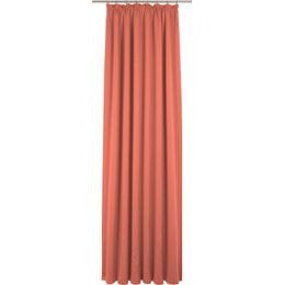 Vorhang Adam, B:145cm H:175cm, orange, Baumwolle (Bio-Baumwolle), Wohnzimmer, Gardinen, "Uni Collection light", aus 100% Bio-Baumwolle