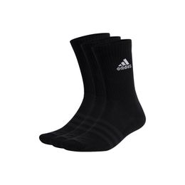 Herren Kurzsocken "Socken Cushioned Crew 3er Pack", adidas originals, Gr. 37, schwarz, Obermaterial: 62% Baumwolle CO. 36% Polyester PES. 1% Elasthan