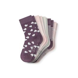 Schiesser Kinder Kurzsocken "Socken Legwear Kids 5er Pack", Gr. 31, lila, Obermaterial: 75% Baumwolle CO. 24% Polyamid PA. 1% Elasthan EL., Socken