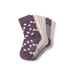 Schiesser Kinder Kurzsocken "Socken Legwear Kids 5er Pack", Gr. 27lila, Obermaterial: 75% Baumwolle CO. 24% Polyamid PA. 1% Elasthan EL., Socken