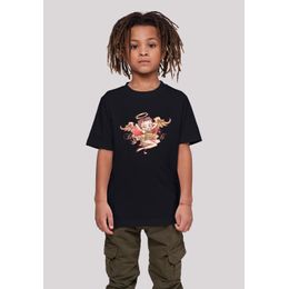 T-Shirt F4NT4STIC "Betty Boop Lil Angel Tattoo", Mädchen, Gr. 110/116, schwarz, Obermaterial: 100% Baumwolle, regular fit, Rundhals, ohne Bündchen, Shirts, Premium Qualität