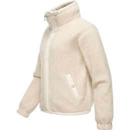 Ragwear Damen Sweatjacke "Nordicka", beige, Gr. 5XL, Fleece, Obermaterial: 100% Polyester; Innenfutter: 100% Polyester, Sweatjacken, Sportliche