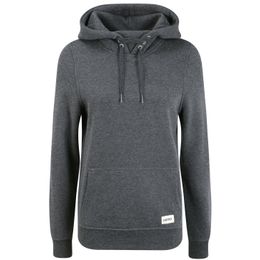 oxmo Damen Kapuzenpullover "Hoodie OXOwena", grau, Gr. S, Obermaterial: 80% Polyester PES. 20% Baumwolle CO., Sweatshirts