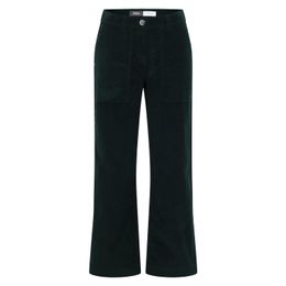 Cecil Damen Cordhose "Style Neele", gr&uuml;n, Gr. 31, unifarben, Cord, Obermaterial: 98% Baumwolle, 2% Elasthan, Hosen, Wide Leg, High Waist