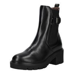 Nero Giardini Damen Stiefelette "Nero Giardini Stiefelette Leder/Textil", Gr. 38, schwarz, Leder, Textil, Schuhe