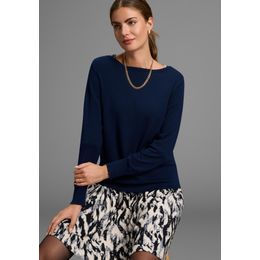 Laura Scott Damen Strickpullover, blau, Basic, Gr. 32, unifarben, Feinstrick, Obermaterial: 70% Viskose, 30% Polyamid, Pullover, leichter