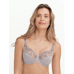 Felina Damen B&uuml;gel-BH "Secret Delight", Gr. 95, grau, Spitze, Obermaterial: 60% Polyester, 26% Polyamid, 14% Elasthan, unifarben, BHs, mit Spitze,