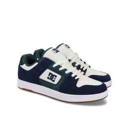 DC Shoes Herren Sneaker "Manteca", Gr. 10, wei&szlig;, Obermaterial:Obermaterial: Leder (Kuh) / Futter: Textil / Au&szlig;ensohle: Gummi;, Schuhe
